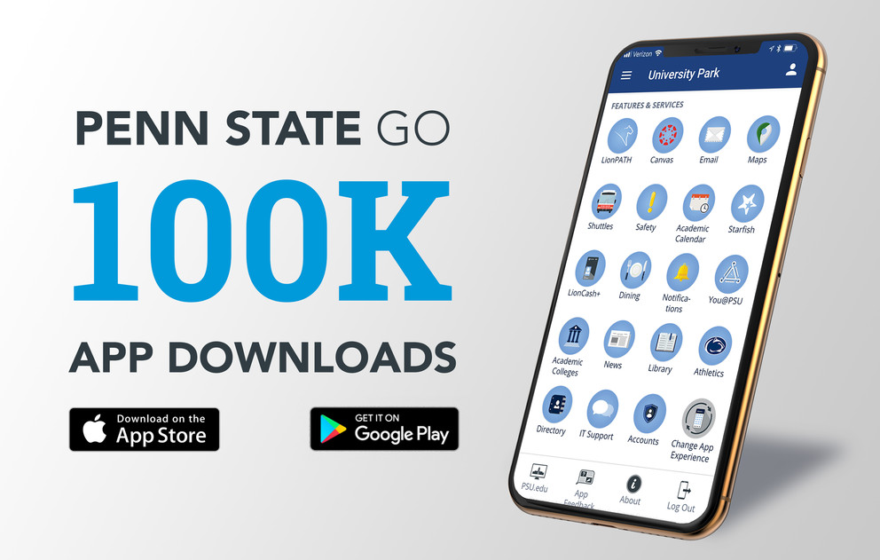 Penn State Go mobile app surpasses 100,000 downloads - Modo Labs